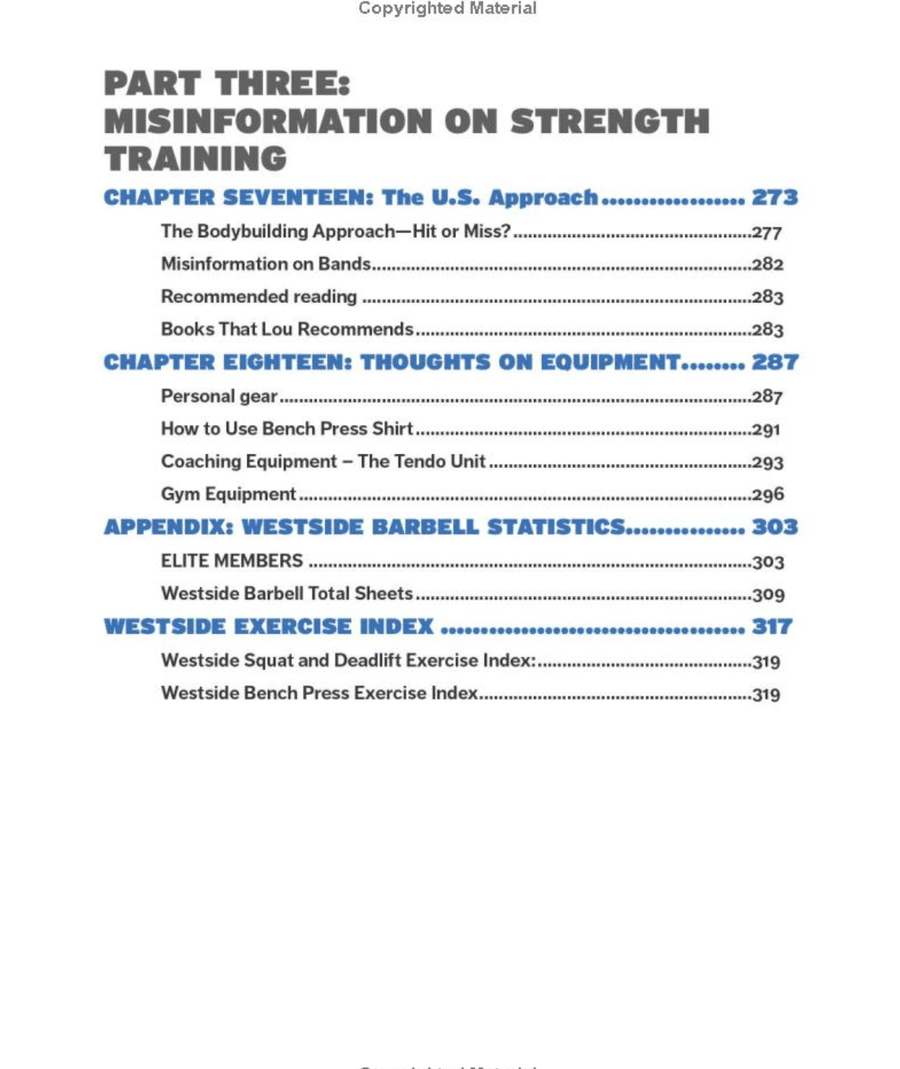 Westside Barbell Book of Methods by Louie Simmons