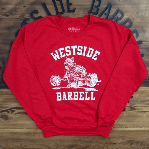 Heavy Blend Crewneck Sweatshirt - Red | Westside Barbell