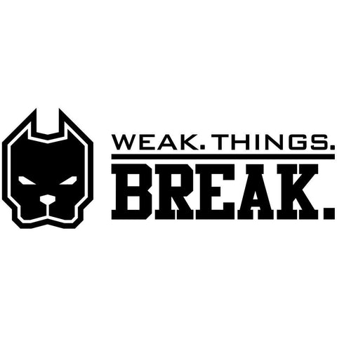 WSBB Vinyl Sticker - Weak Things Break™ | Westside Barbell